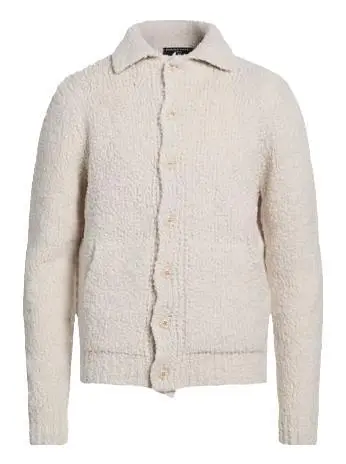 DANIELE FIESOLI Merino Wool Blend Cardigan - Off White