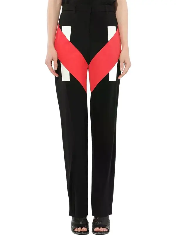 Givenchy Colour-block Tailored Trousers - Black
