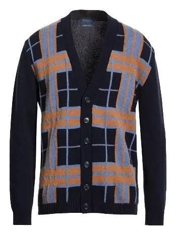 DANIELE FIESOLI Merino Wool And Polyamide Cardigan - Navy