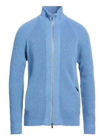 DANIELE FIESOLI Merino Wool Blend Cardigan - Blue