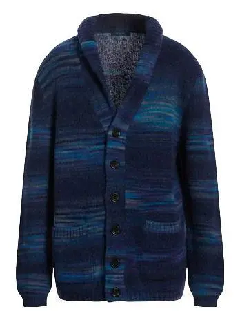 DANIELE FIESOLI Merino Wool And Alpaca Wool Blend Cardigan - Navy
