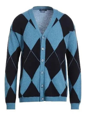 DANIELE FIESOLI Baby Alpaca Wool And Merino Wool Cardigan - Blue