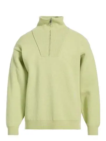 DANIELE FIESOLI Light Merino Wool And Cashmere Half-zip Turtleneck - Green