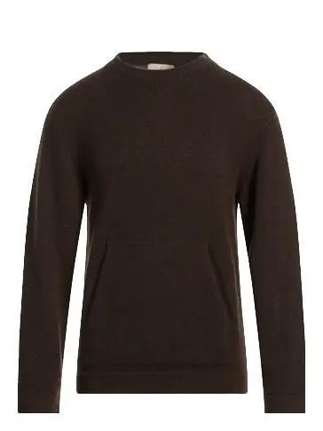 DANIELE FIESOLI Dark Cashmere Crewneck Sweater - Brown