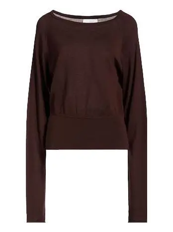 DANIELE FIESOLI Merino Wool Long Sleeve Sweater - Brown