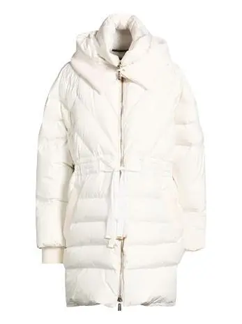 MOORER Quilted Down Puffer Jacket With Hood - White