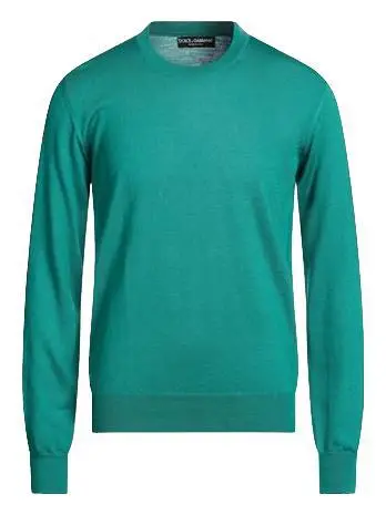 Dolce & Gabbana Virgin Wool Crewneck Sweater - Green
