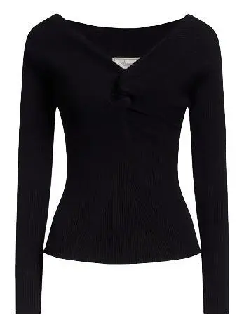 Blumarine Ribbed Knit Sweater - Black