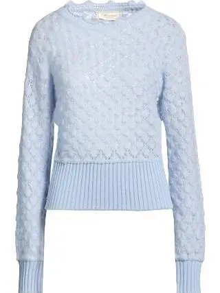Blumarine Polyamide, Mohair Wool, And Wool Sweater - Blue