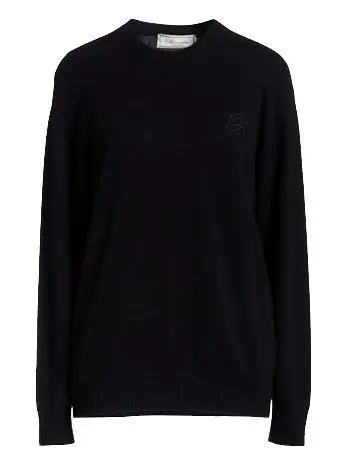 Blumarine Cashmere Crewneck Sweater - Black