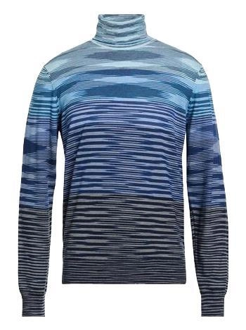 Missoni Turtleneck Wool Pullover - Blue