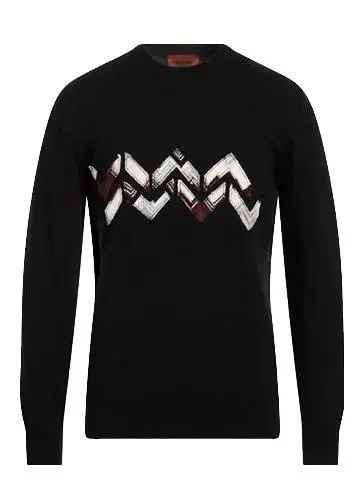 Missoni Wool And Polyamide Knit Crewneck Sweater - Black