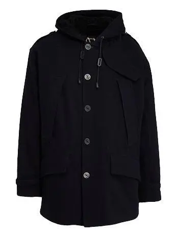 SEALUP Midnight Cotton, Wool, And Polyamide Parka - Blue