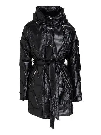 Karl Lagerfeld Nylon Down Puffer Coat - Black