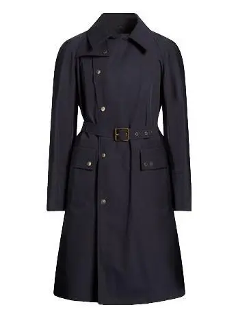 SEALUP Midnight Cotton Trench Coat - Blue