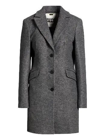 SILVIAN HEACH Polyester Single-breasted Coat - Grey
