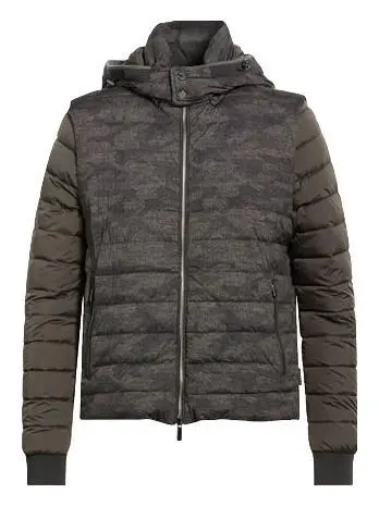 MOORER Camouflage Down Puffer Jacket - Green