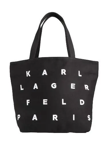 Karl Lagerfeld Cotton Shopper Bag - Black