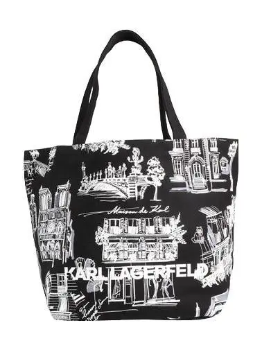 Karl Lagerfeld Recycled Cotton Shopper Bag - Black