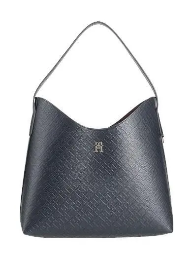 Tommy Hilfiger Midnight Polyurethane Hobo Handbag - Blue