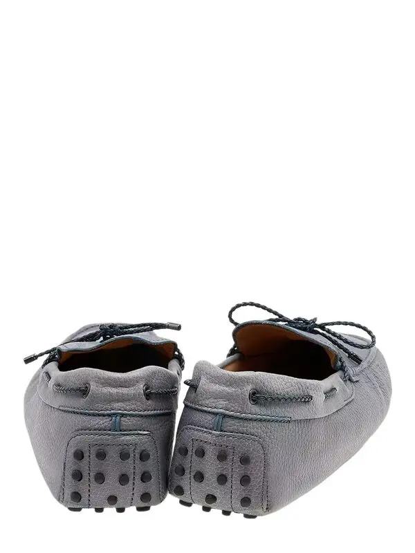 TOD'S Braided Bow Loafers - Grey