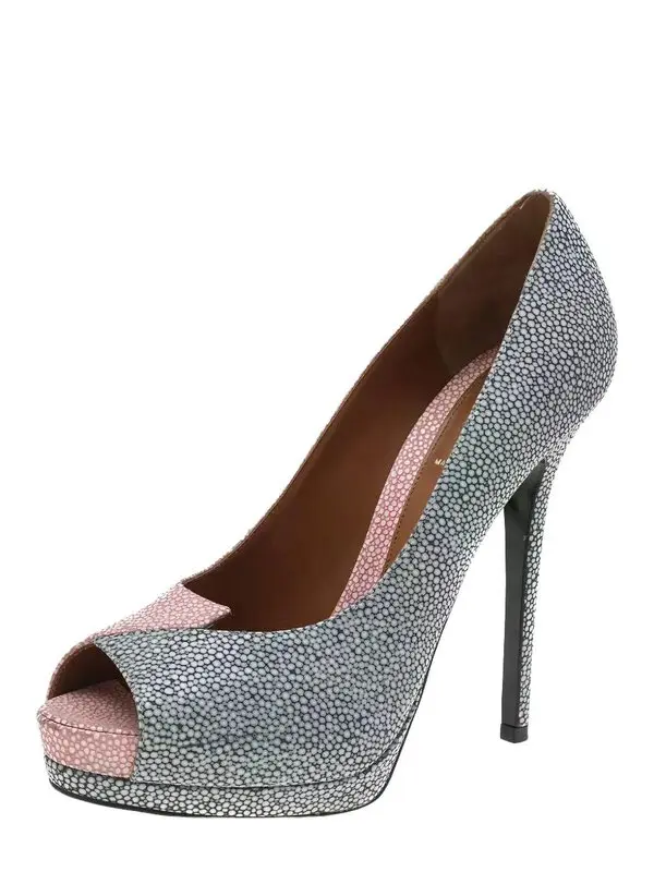 Fendi Peep-toe High Stiletto Heeled Pumps - Pink