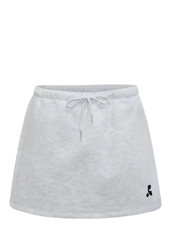 REST & RECREATION Logo Print Drawstring Skort - Grey