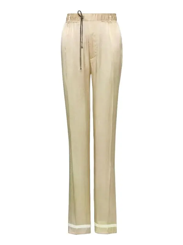 MAISON MARGIELA Drawstring Straight-leg Trousers - Neutrals