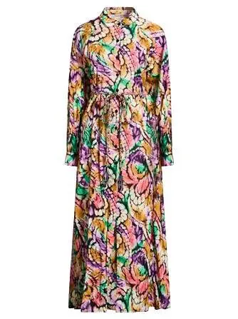 CONNOR & BLAKE Sand Cotton Tie-dyed Maxi Shirt Dress - Beige