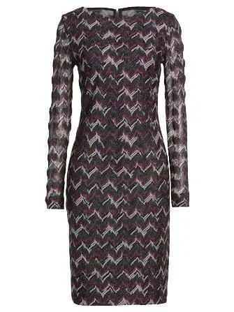 Missoni Viscose And Metallic Fiber Mini Dress - Purple