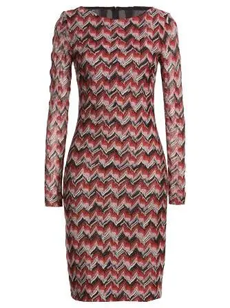 Missoni Viscose And Metallic Fiber Mini Dress - Red