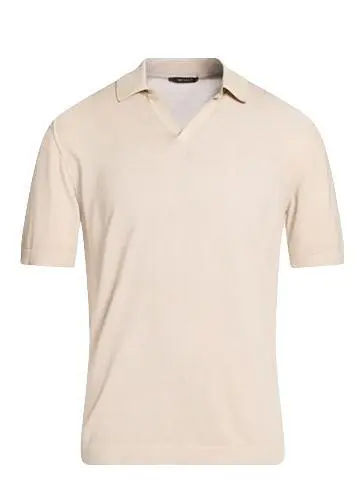 BELLWOOD Cotton Knit V-neck Sweater - Beige