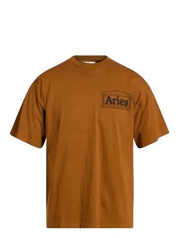 Aries T-shirt Size Cotton - Brown