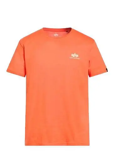 Alpha Industries T-shirt Deep Teal Size Cotton - Orange