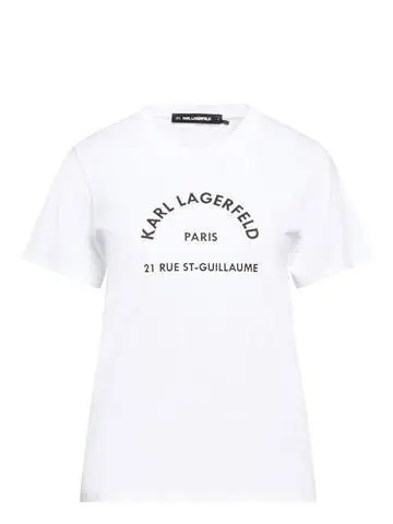 Karl Lagerfeld Cotton T-shirt With Graphic Print - White