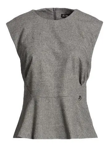 Karl Lagerfeld Peplum Top - Grey