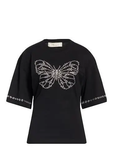 Blumarine Embellished Butterfly T-shirt - Black