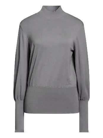 SILVIAN HEACH Turtleneck Long Sleeve Knit Top - Grey
