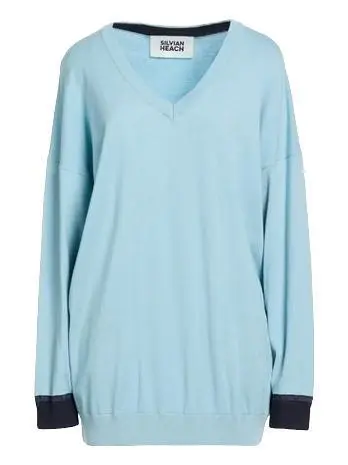 SILVIAN HEACH V-neck Knit Sweater - Blue
