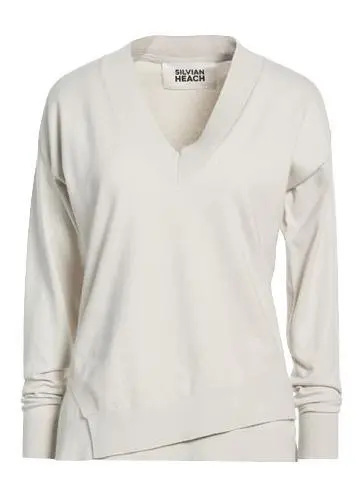 SILVIAN HEACH Viscose, Polyester, And Nylon V-neck Sweater - Light Grey