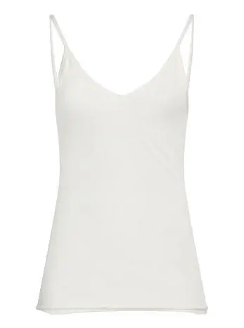 ALYSI Modal Wool Jersey Top - Ivory
