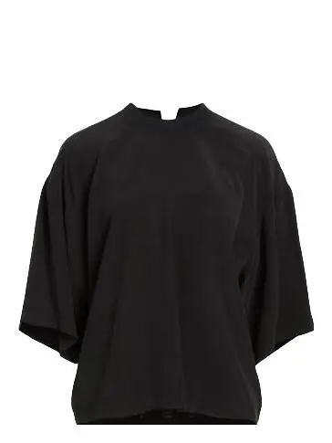 ALYSI Silk Top - Black