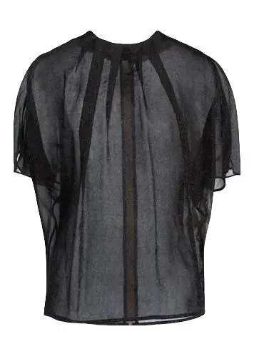 ALYSI Crème Top Cupro And Polyamide - Black