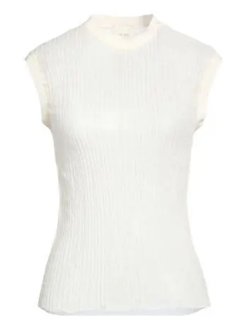 ALYSI Virgin Wool, Silk, And Polyamide Top - Ivory
