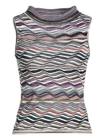 Missoni Knit Sleeveless Crewneck Top - Blue