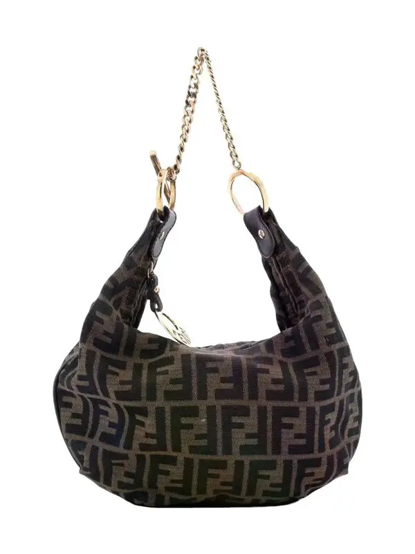 Fendi Zucca Canvas Mini Hobo Bag - Brown
