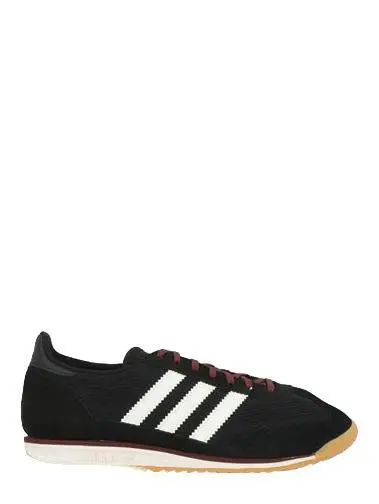 ADIDAS ORIGINALS Sl 72 Og Leather And Textile Sneakers - Black