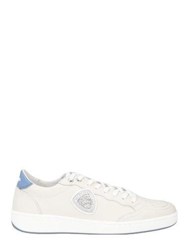 BLAUER. Leather And Textile Sneakers - Ivory
