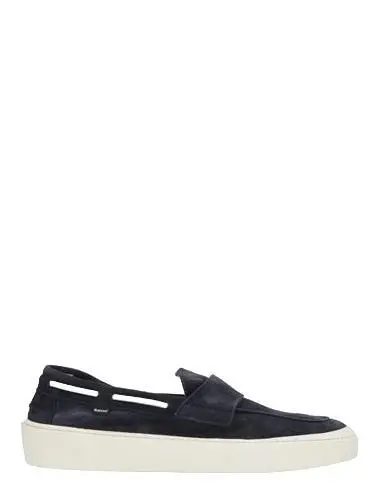 BLAUER. Leather Loafers - Navy