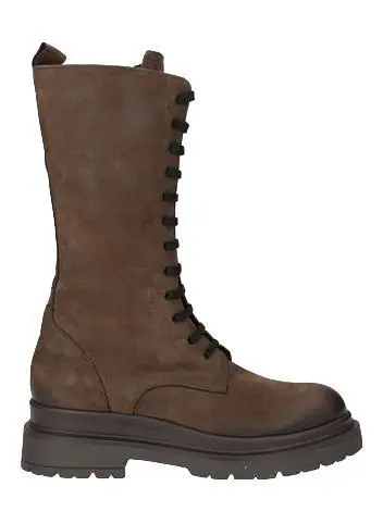 OVYE Taupe Nubuck Lace-up Boots - Grey